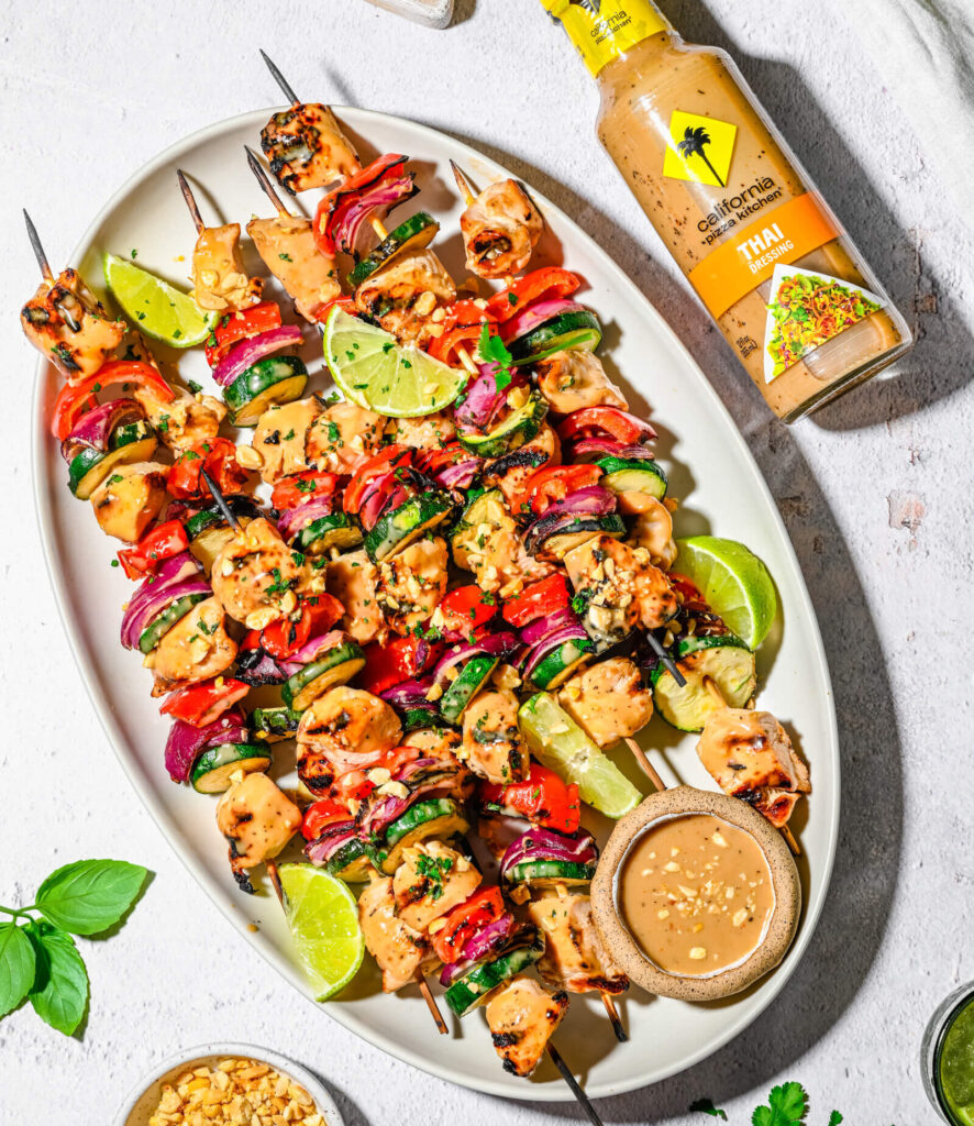 Chicken Vegetable Kebabs Recipe - CPK Thai Dressing